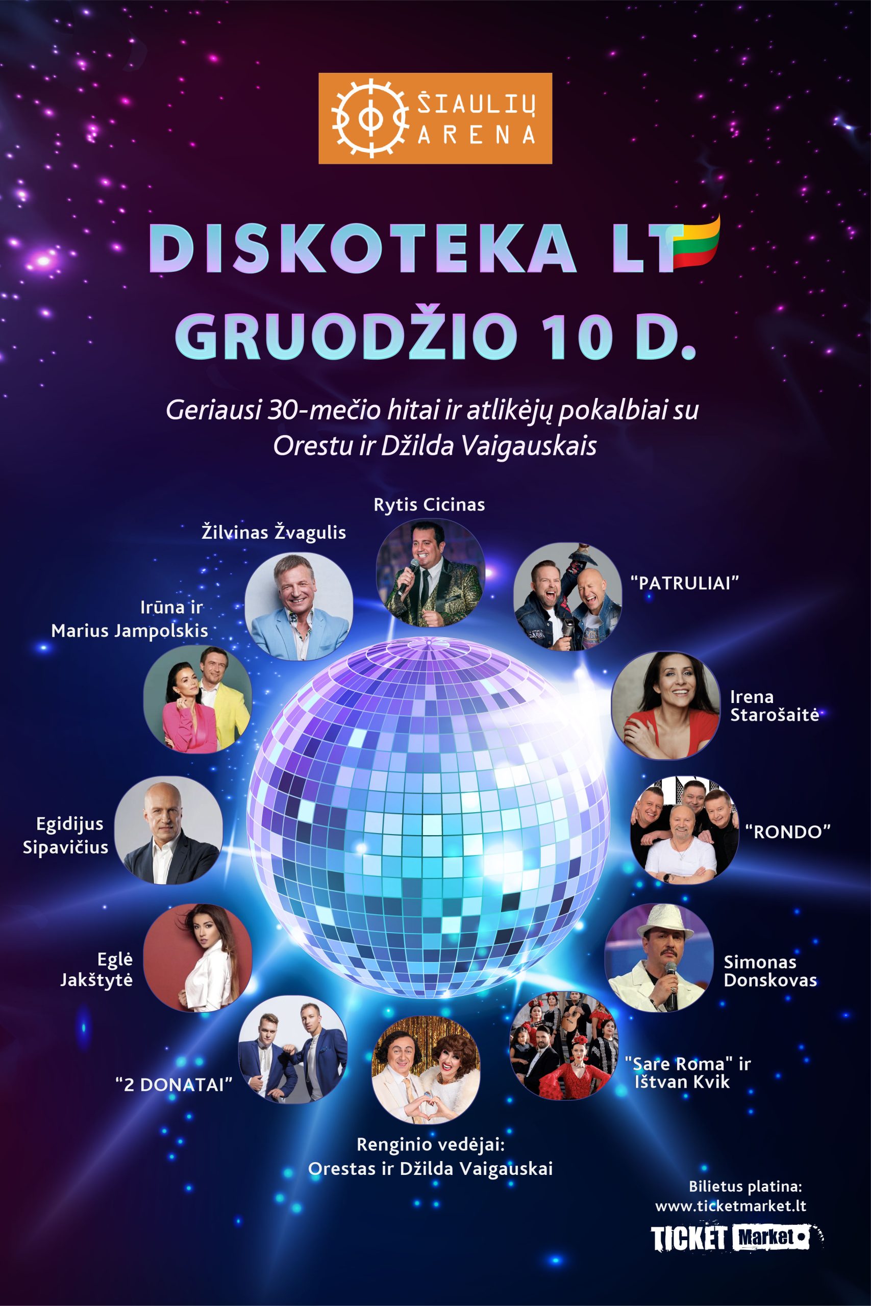 Diskoteka LT Geriausi 30mečio hitai - Šiaulių Arena